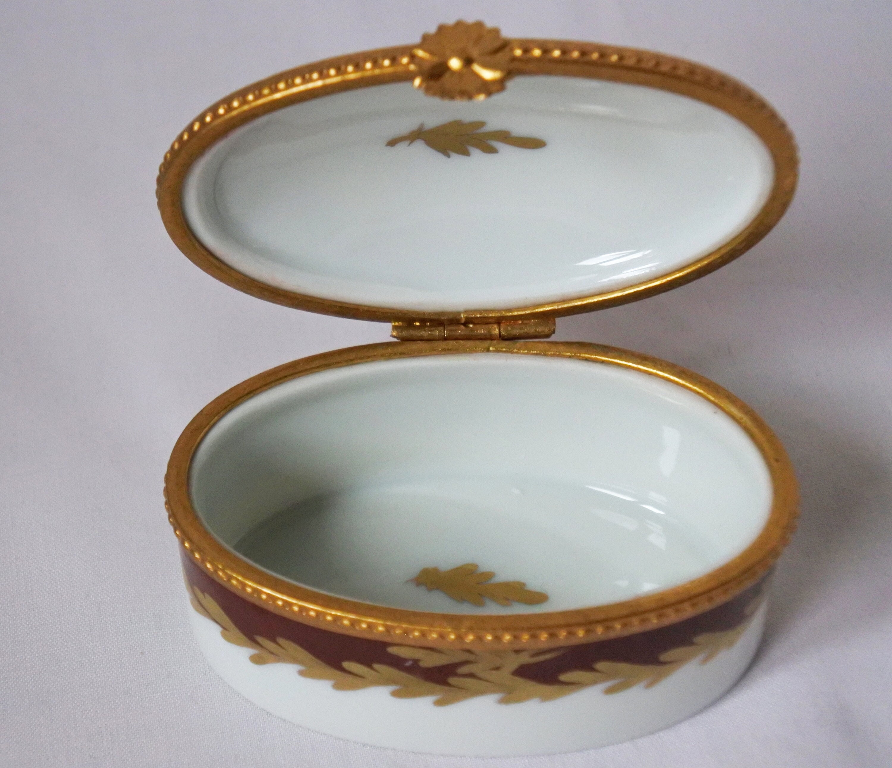 Vintage Limoges France Trinket Box Hand Painted Limoges Porcelain ...