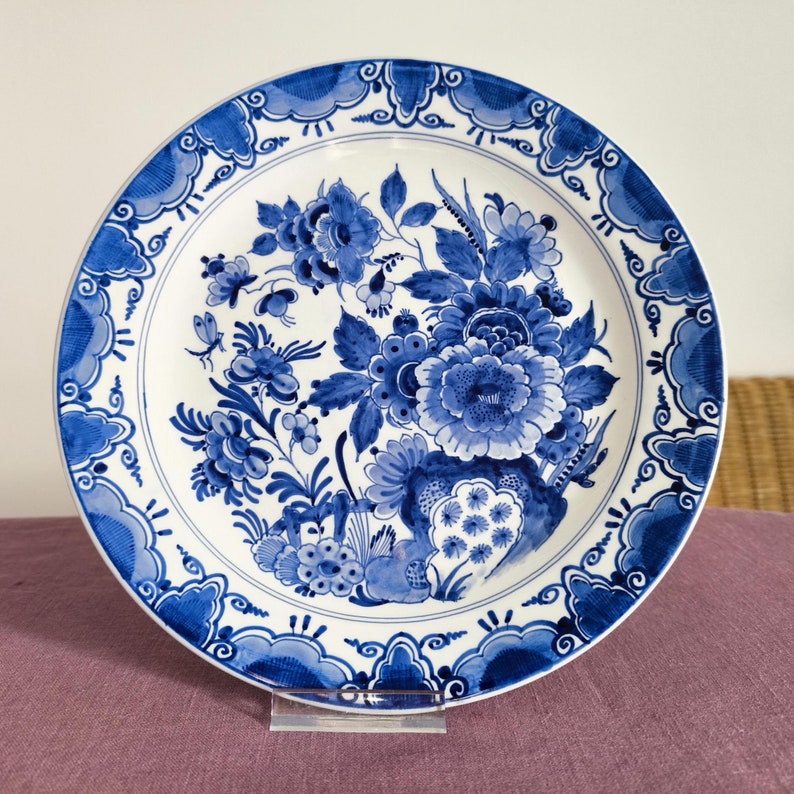 Authentic Royal Delft 1973 Hand Painted Decorative Plate Traditional ...