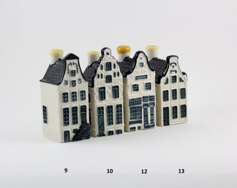 N.12,14,19,23 KLM Delft Blue Miniature Houses - Authentic Collectible ...