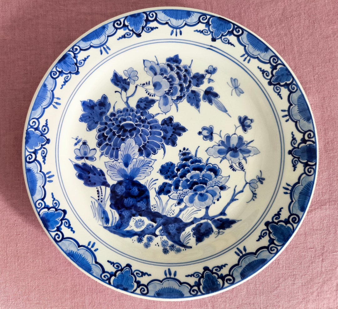 Authentic Royal Delft 1974 Hand Painted Decorative Plate- Traditional ...