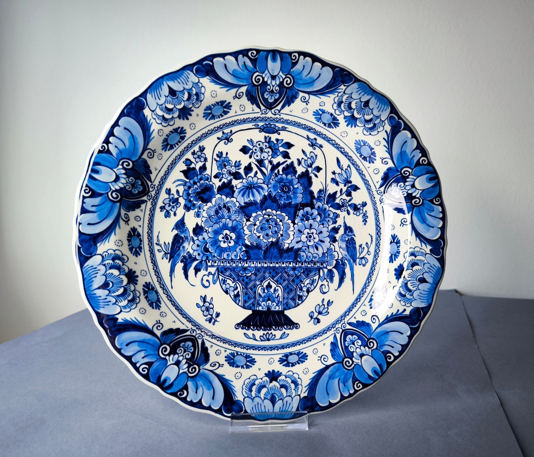 Authentic Royal Delft 1975 Hand Painted Decorative Plate- Traditional ...