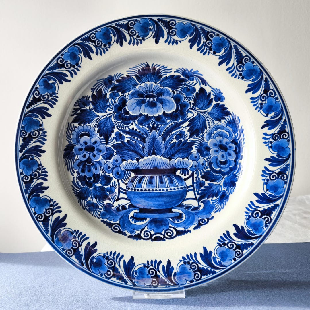 Authentic Royal Delft 1944 Hand Painted Decorative Plate- Traditional ...