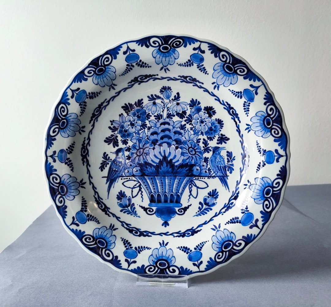 Authentic Royal Delft 1991 Hand Painted Decorative Plate- Traditional ...