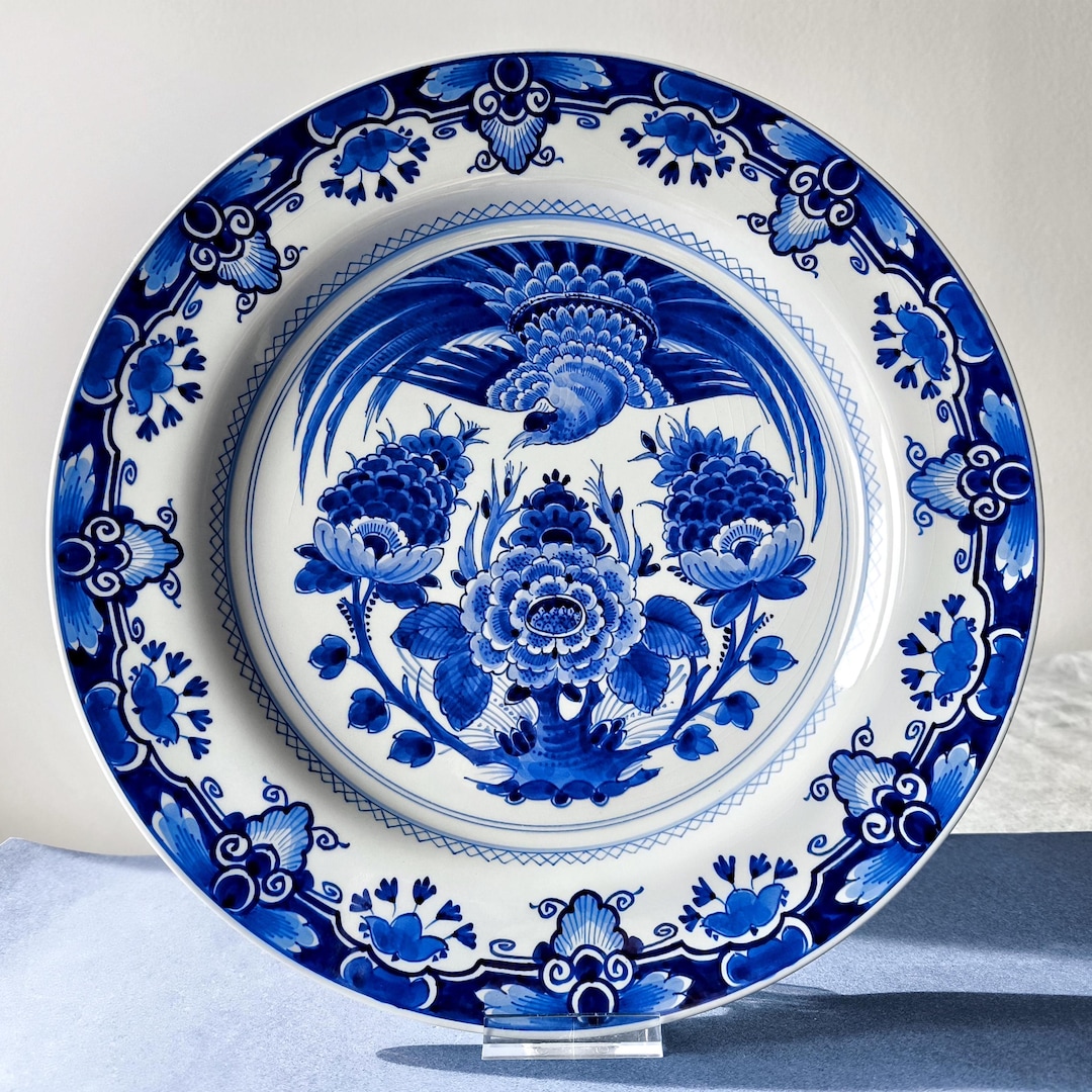 Authentic Royal Delft 1970 Hand Painted Decorative Plate - Traditional ...