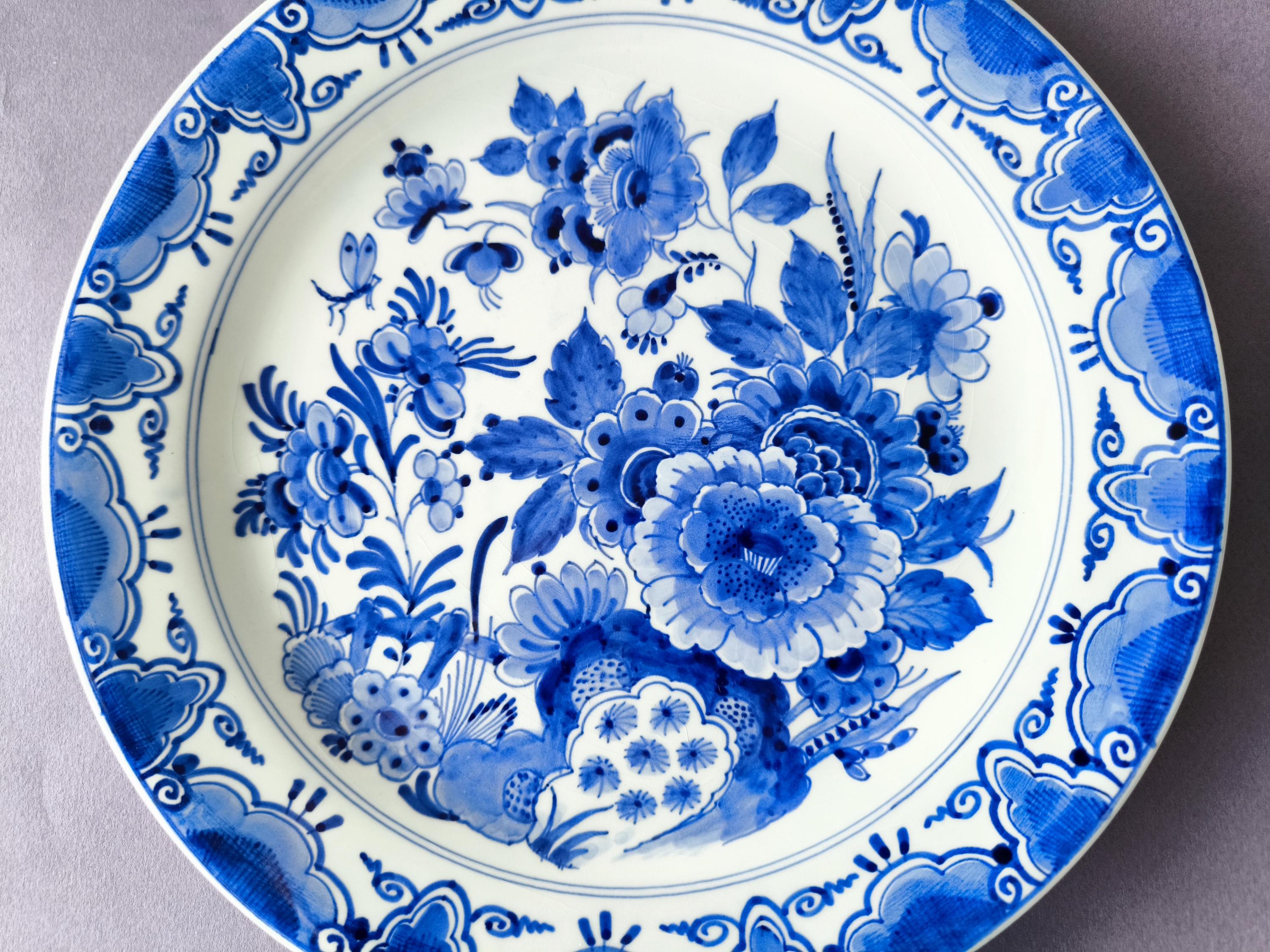 Authentic Royal Delft 1973 Hand Painted Decorative Plate- Traditional ...