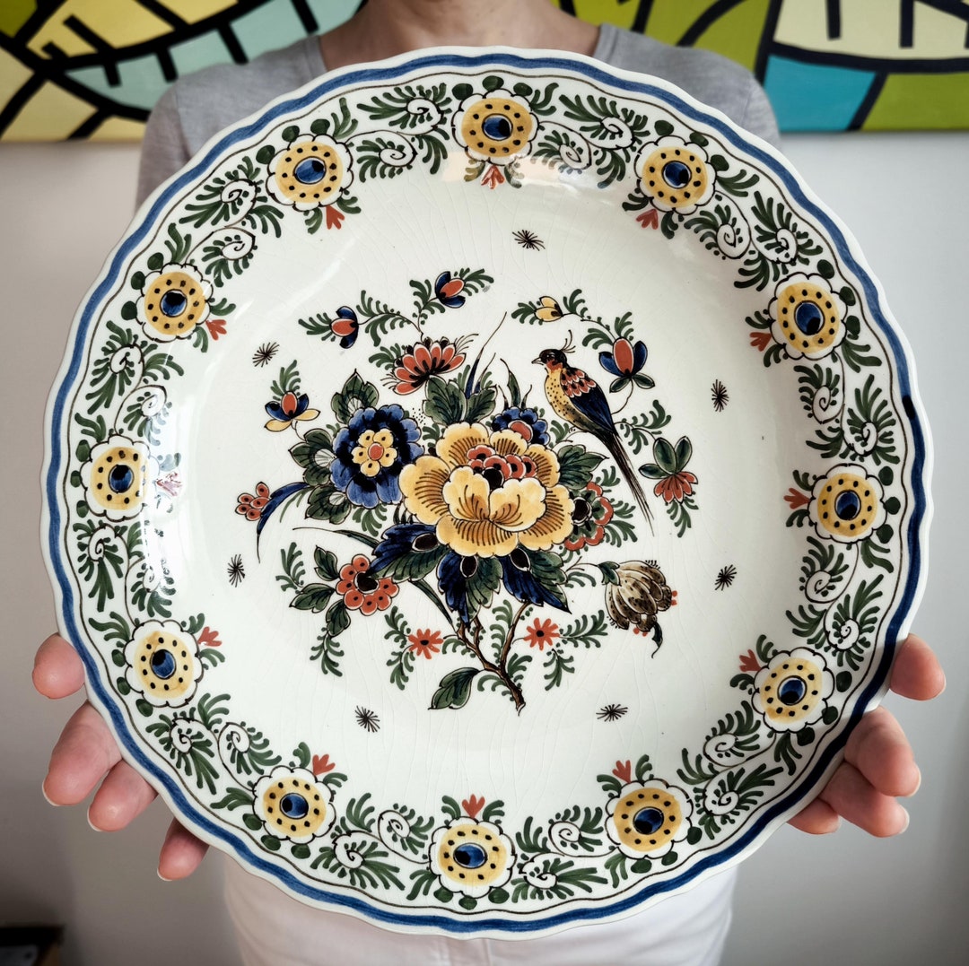 Authentic Royal Delft Polychrome 1973 Hand Painted Plate - Traditional ...