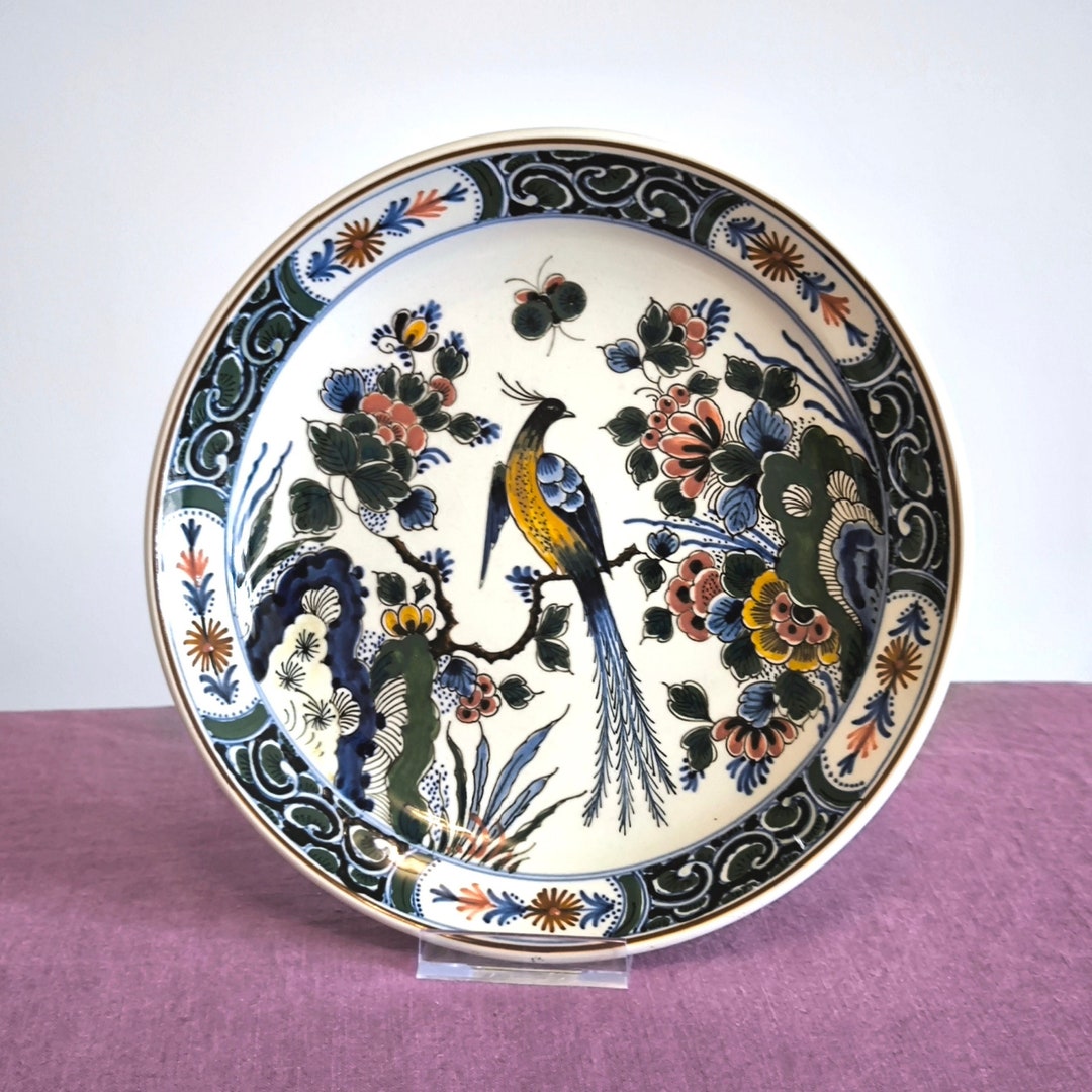 Authentic Royal Delft Polychrome 1976 Hand Painted Plate - Traditional ...