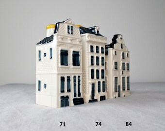 N.2,19,12,20 KLM Delft Blue Miniature Houses Authentic Collectible ...