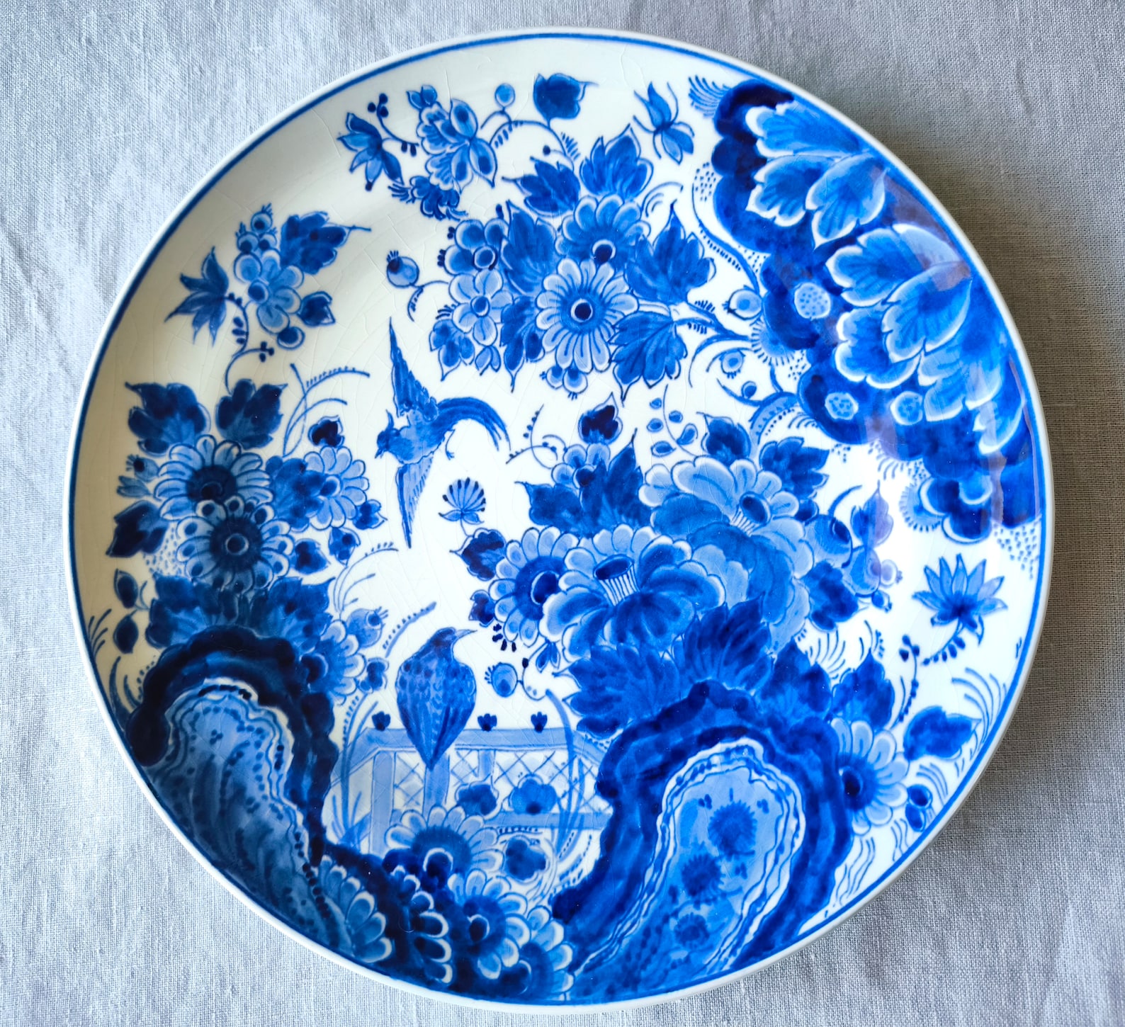 Authentic Royal Delft 1965 Hand Painted Decorative Plate- Traditional ...