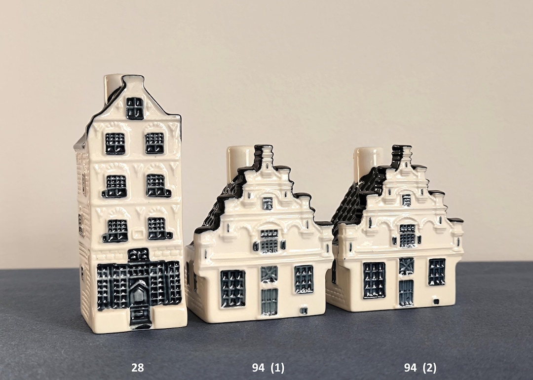N.28,94 Empty KLM Delft Blue Miniature Houses - Authentic Collectible ...
