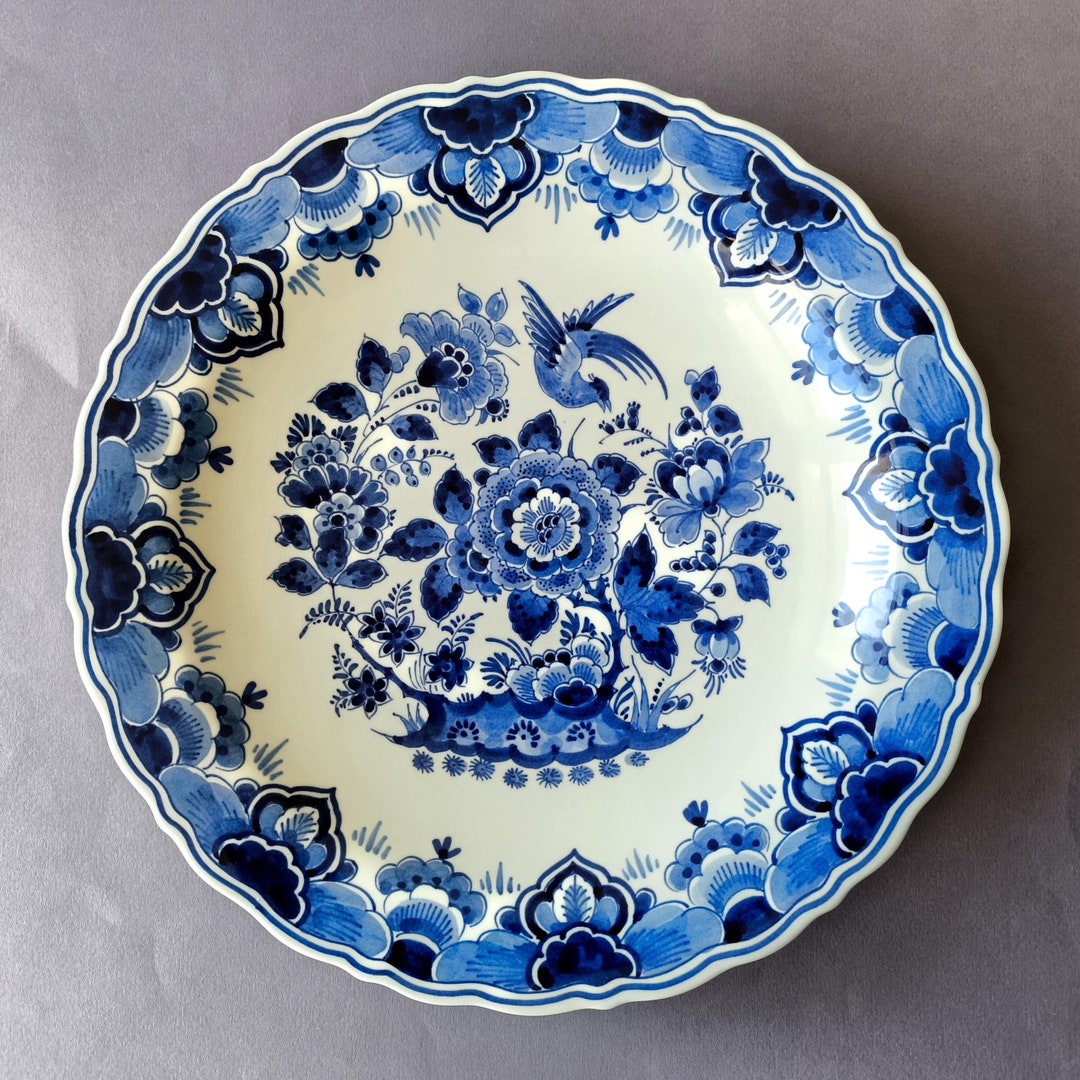 Authentic Royal Delft 1989 Hand Painted Decorative Plate- Traditional ...