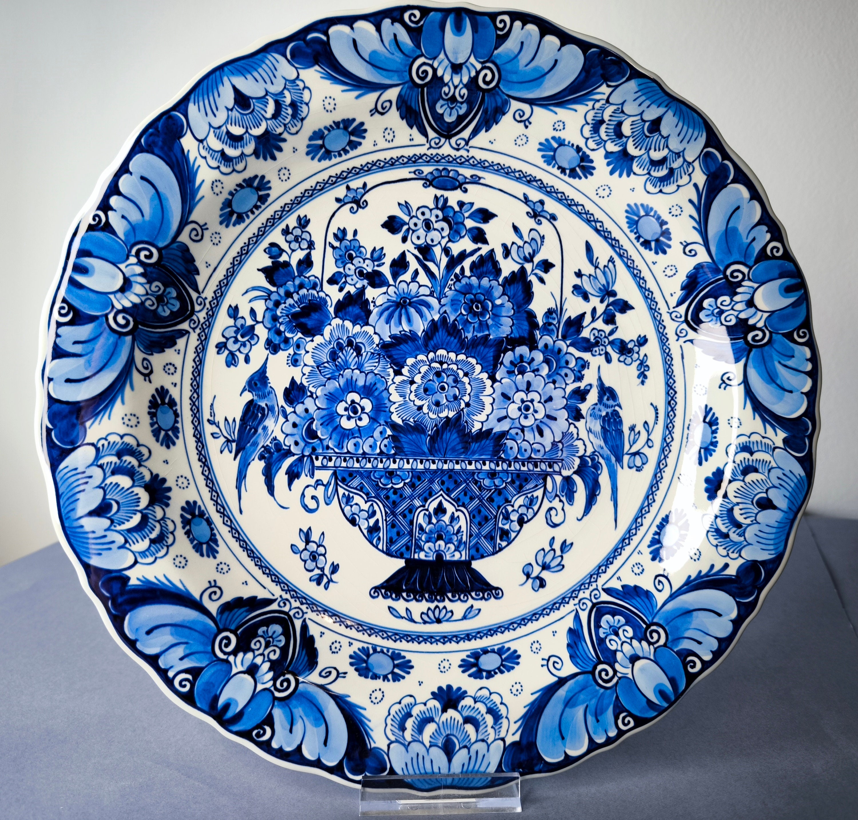 Authentic Royal Delft 1975 Hand Painted Decorative Plate Traditional ...