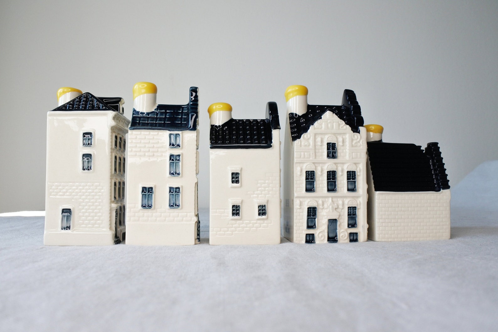 N. 74, 78, 79, 81, 87 KLM Delft Blue Miniature Houses - Authentic ...