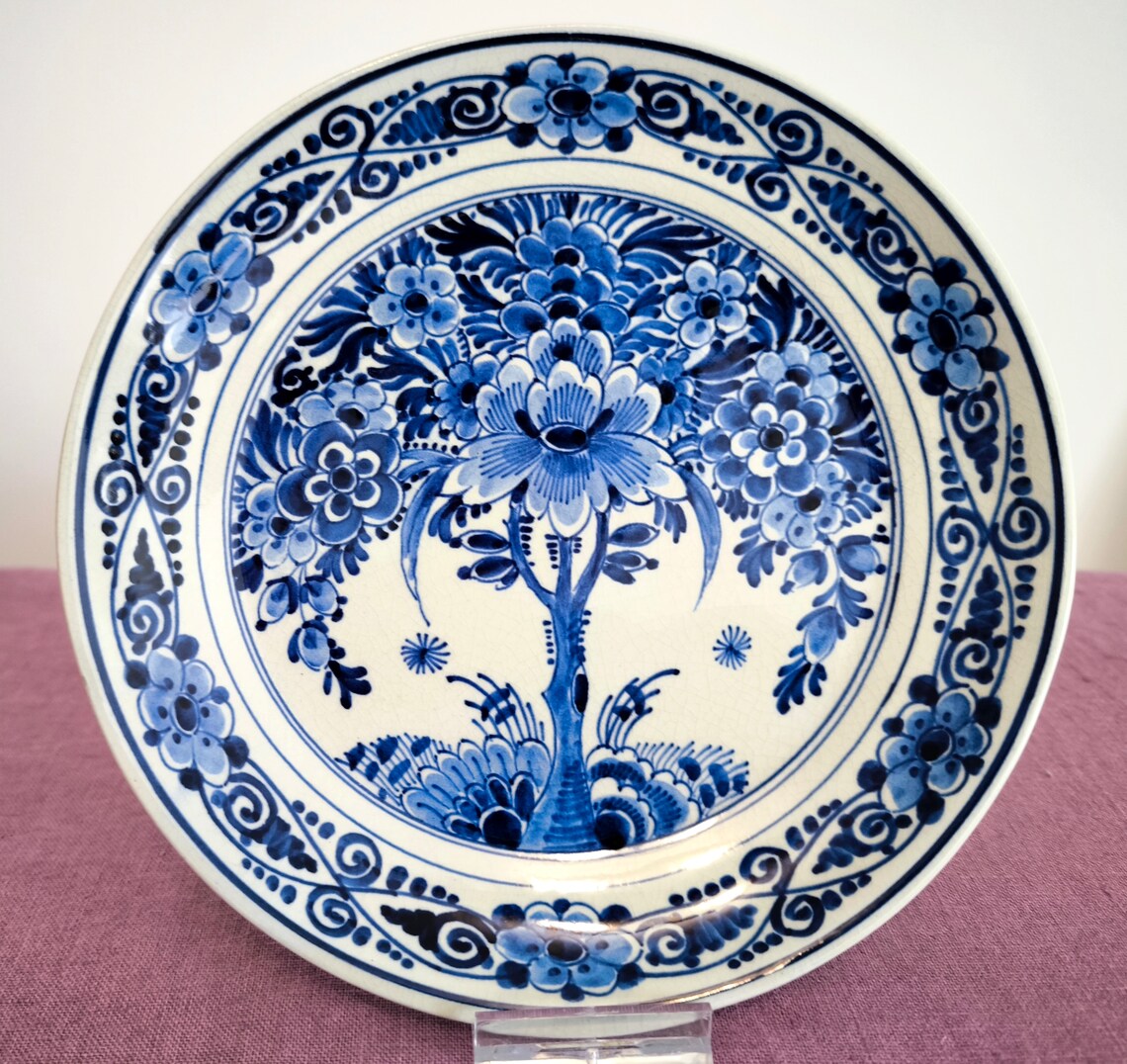 Authentic Royal Delft 1941 Hand Painted Decorative Plate Traditional ...