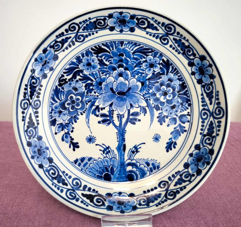 Authentic Royal Delft 1941 Hand Painted Decorative Plate Traditional ...