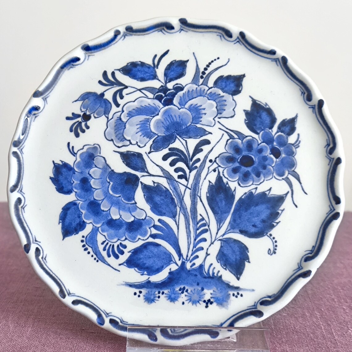 Authentic Royal Delft 1977 Hand Painted Decorative Plate - Traditional ...