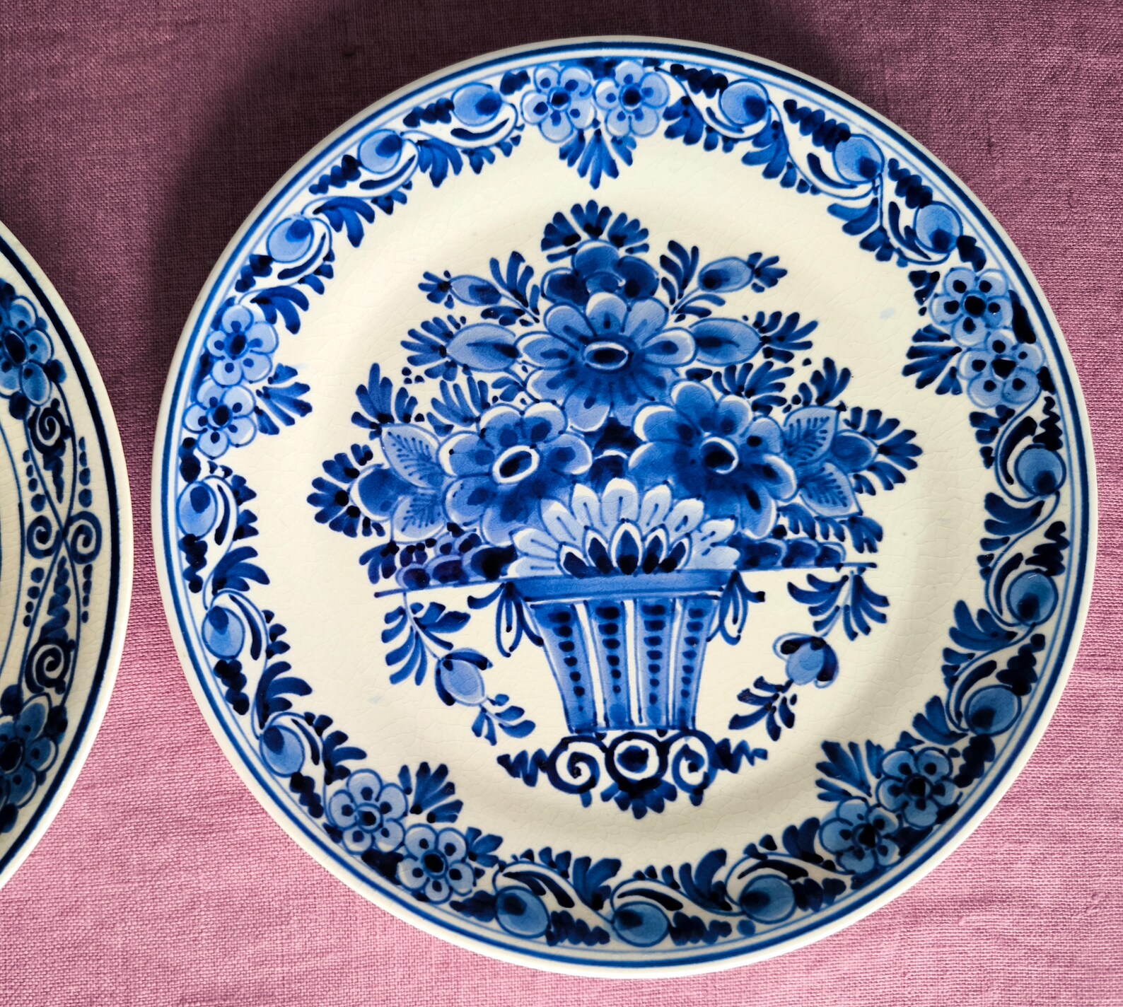 3 Authentic Royal Delft 1933, 1941 Hand Painted Decorative Plates ...