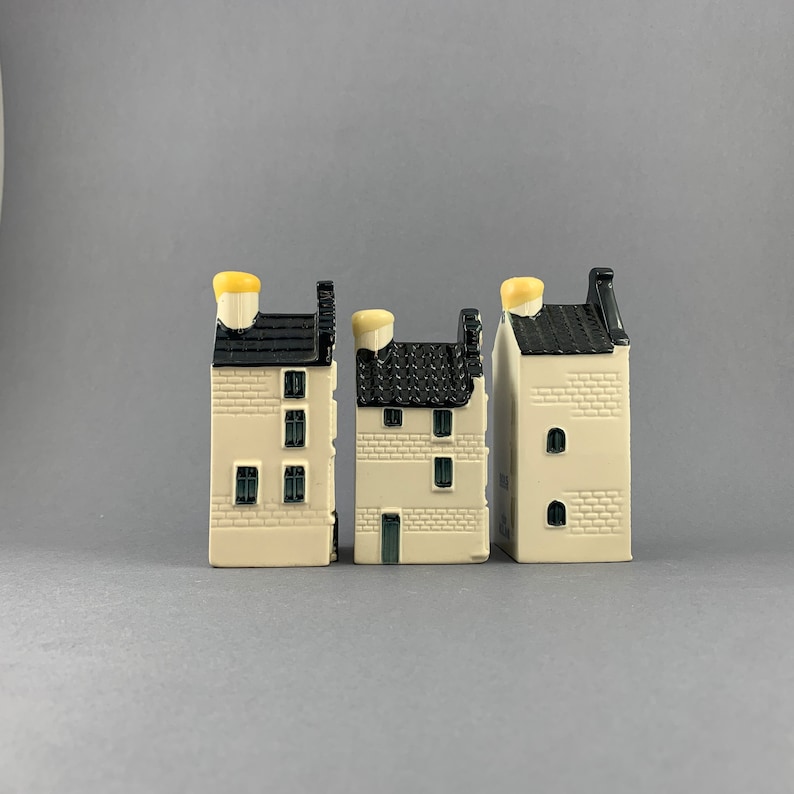 N.72,78,65 KLM Delft Blue Miniature Houses- Authentic Collectible Dutch ...