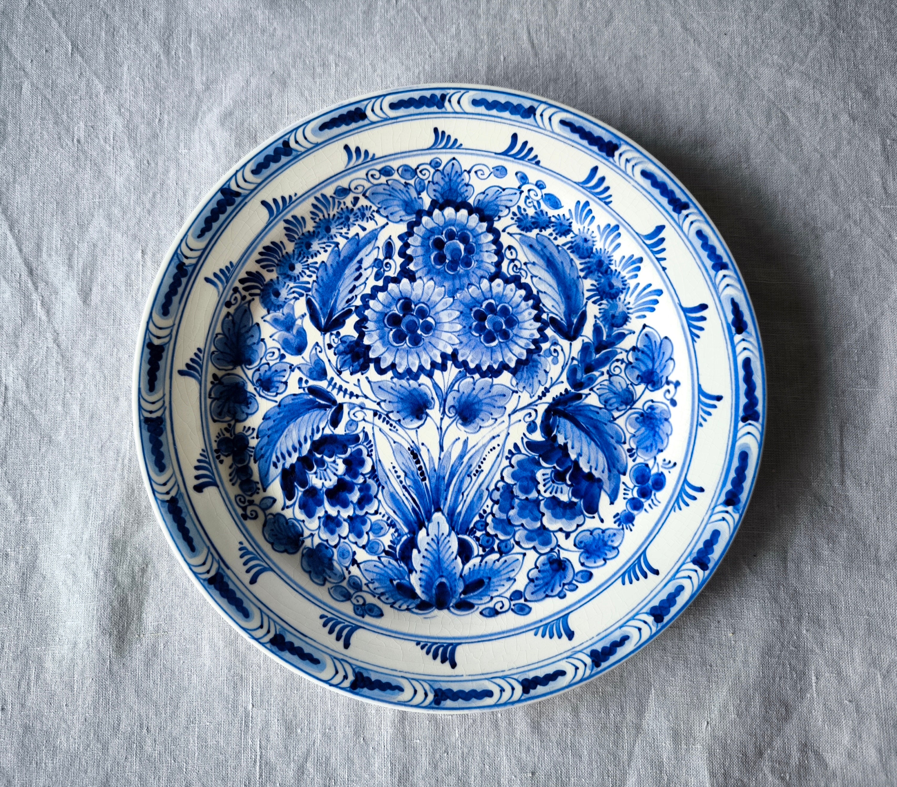 Authentic Royal Delft 1959 Hand Painted Decorative Plate- Traditional ...