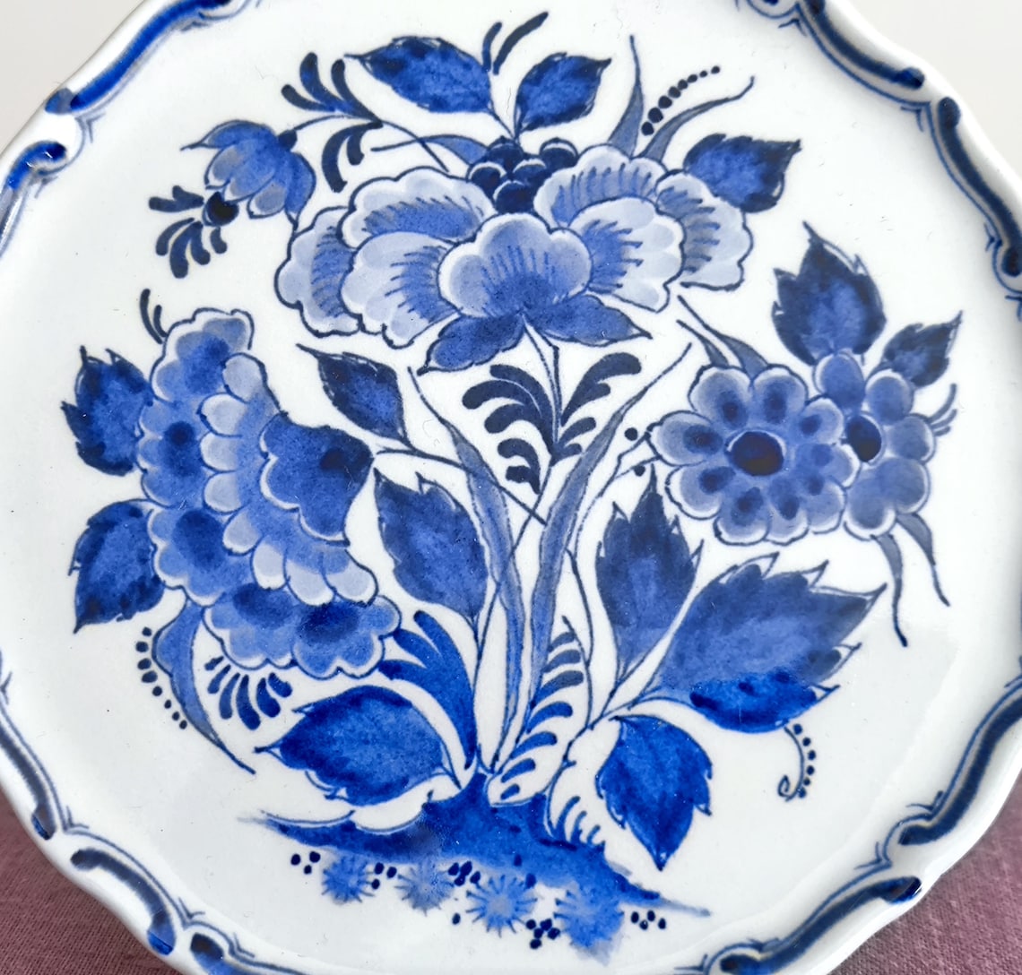 Authentic Royal Delft 1977 Hand Painted Decorative Plate - Traditional ...
