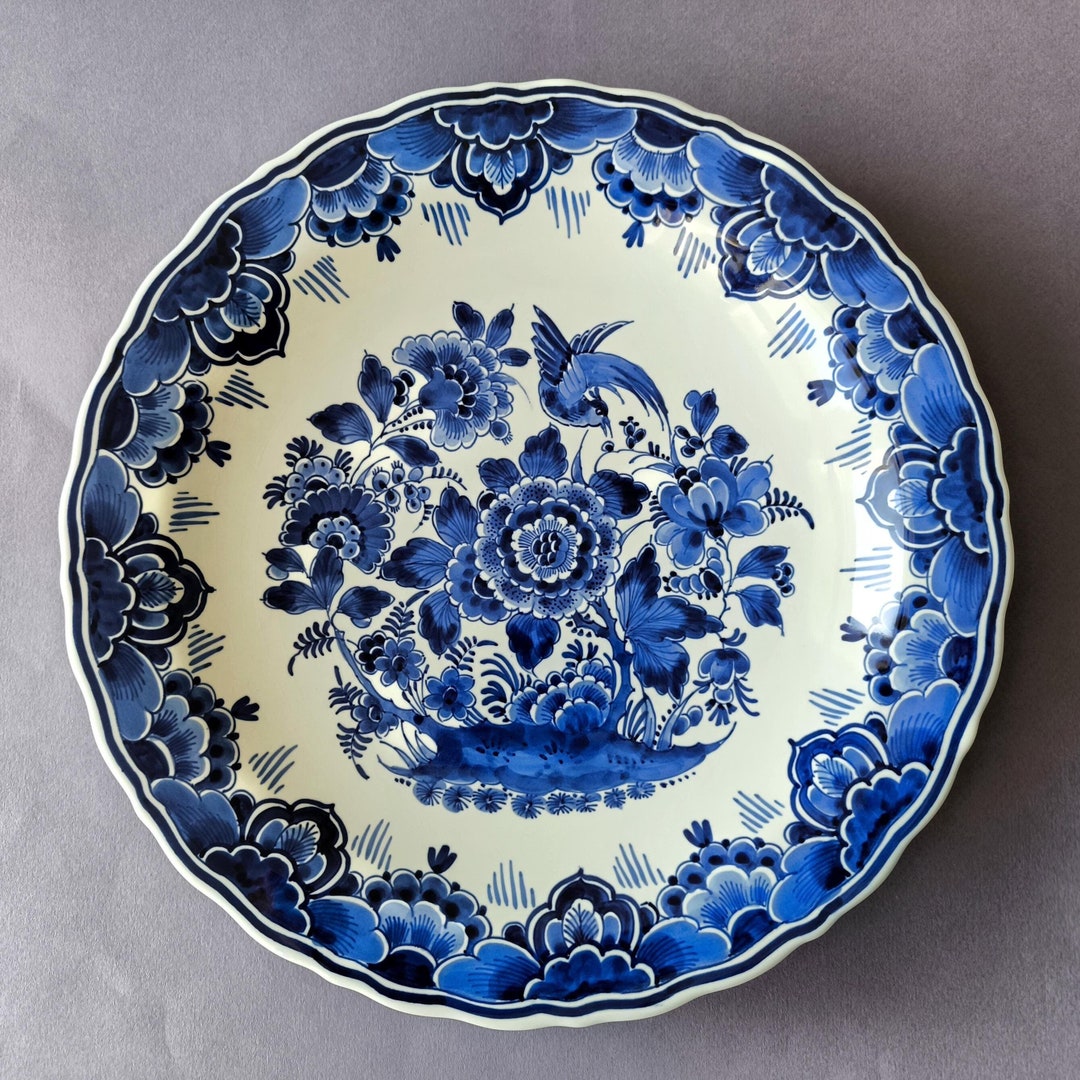 29.5cm Authentic Royal Delft 1976 Hand Painted Decorative Plate - Dutch ...