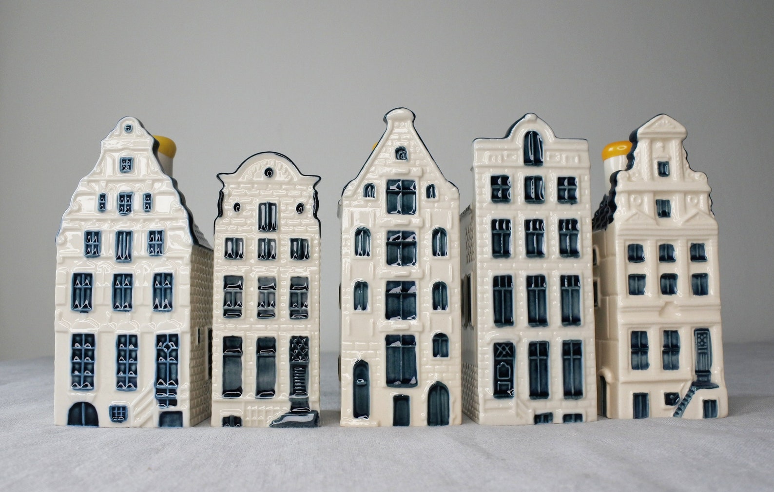 N. 53, 60, 65, 67, 69 KLM Delft Blue Miniature Houses - Authentic ...
