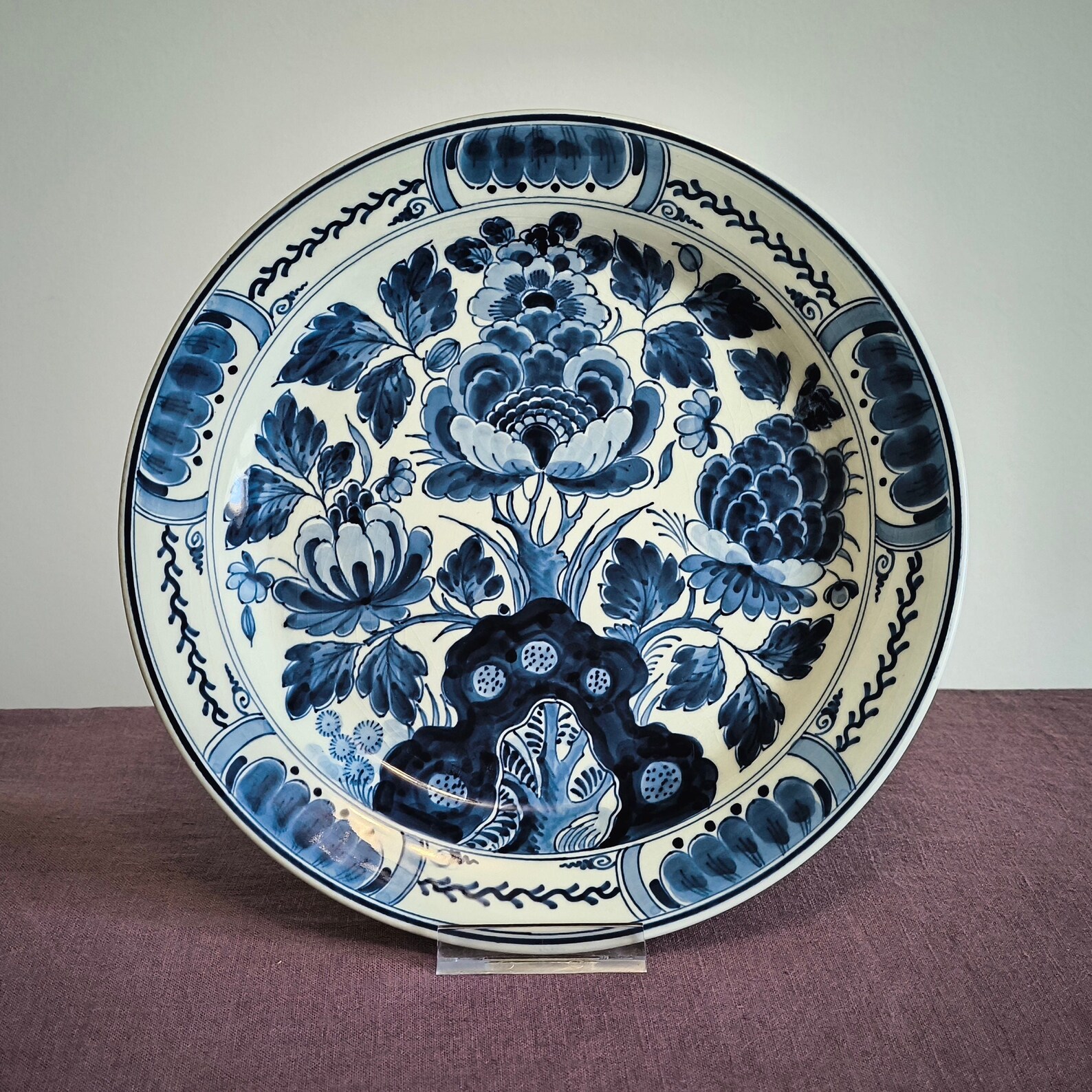 Authentic Royal Delft 1968 Hand Painted Decorative Plate- Traditional ...