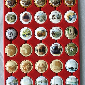 French Champagne Capsules Set of 30 Pcs With Insert Tray, Muselet ...