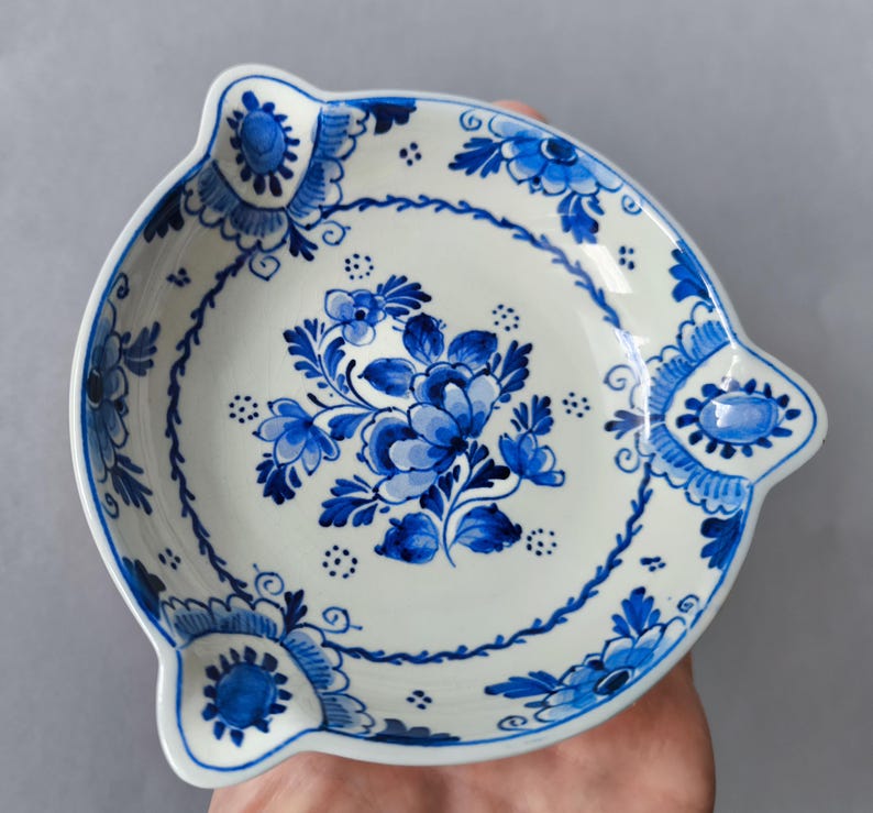 Royal Delft Blue Ashtray 1961 - Hand Painted Ashtray Traditional Dutch ...