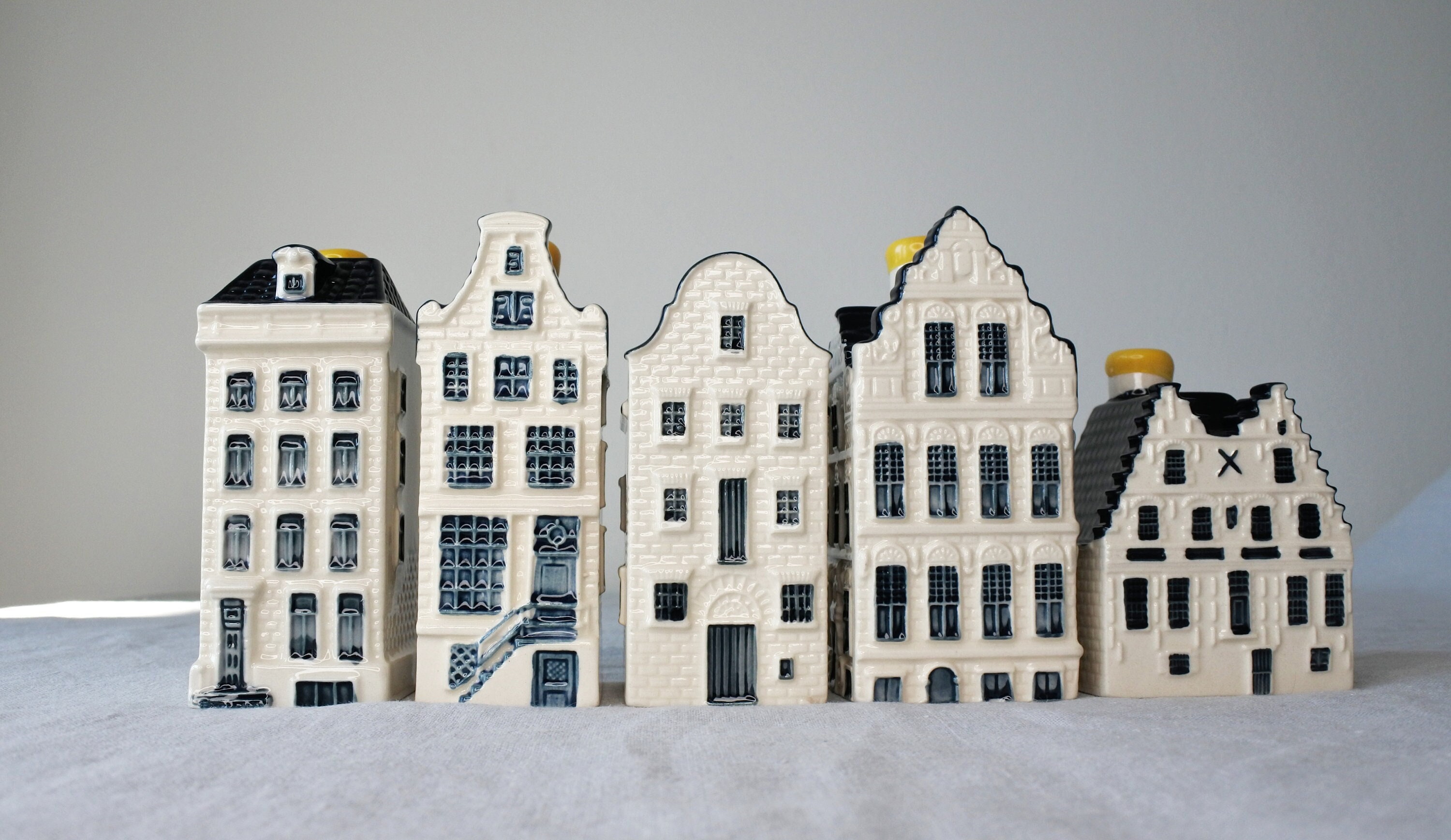 N. 74, 78, 79, 81, 87 KLM Delft Blue Miniature Houses - Authentic ...