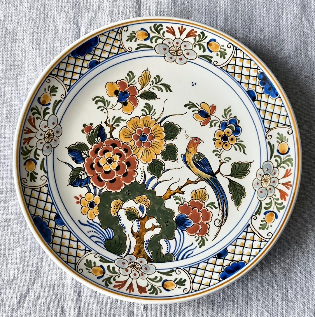 Authentic Royal Delft Polychrome 1981 Hand Painted Plate - Traditional ...