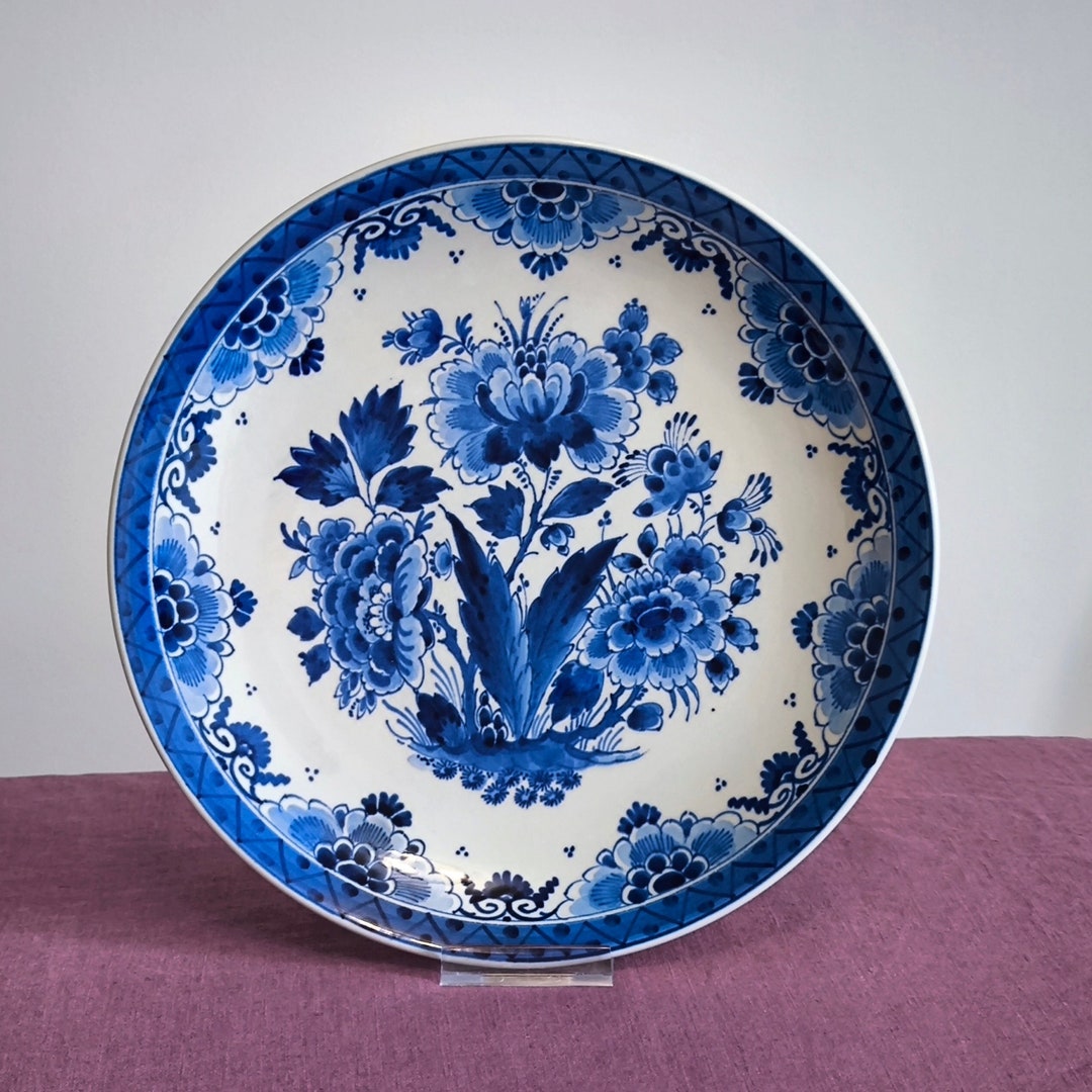 Authentic Royal Delft 1975 Hand Painted Decorative Plate- Traditional ...