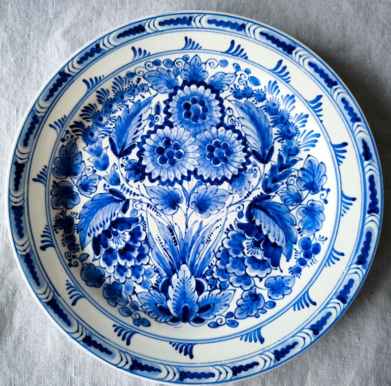 Authentic Royal Delft 1959 Hand Painted Decorative Plate- Traditional ...