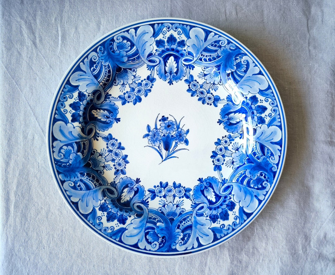 Authentic Royal Delft 1965 Hand Painted Decorative Plate- Traditional ...