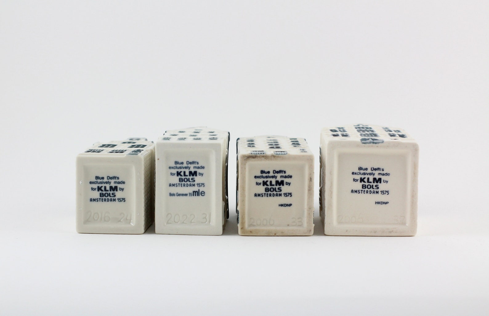 N.24,31,33,37 KLM Delft Blue Miniature Houses - Authentic Collectible ...
