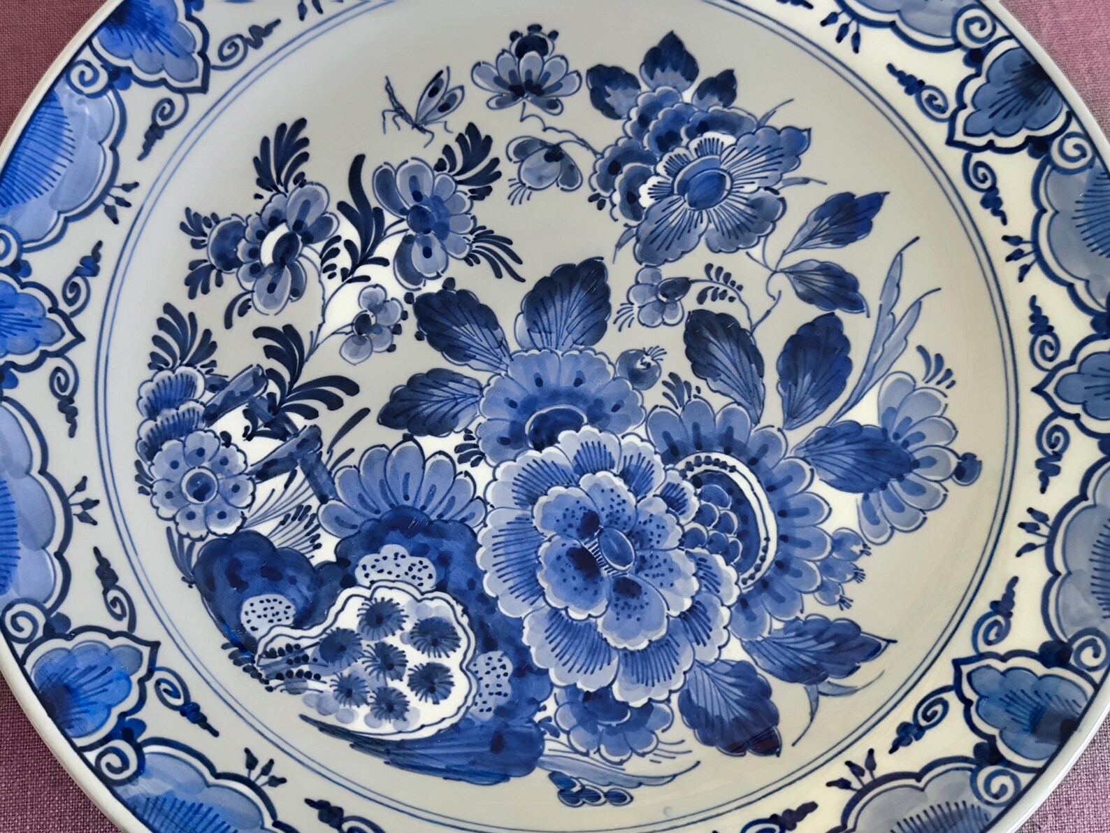Authentic Royal Delft 1977 Hand Painted Decorative Plate- Traditional ...