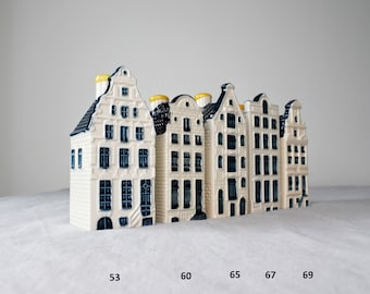 N.12,14,19,23 KLM Delft Blue Miniature Houses - Authentic Collectible ...
