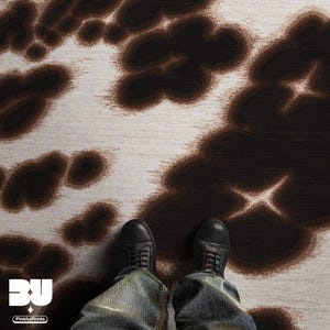 Brown Aura Area Rug, Abstract Cowhide Animal Print, Dopamine Home Decor ...