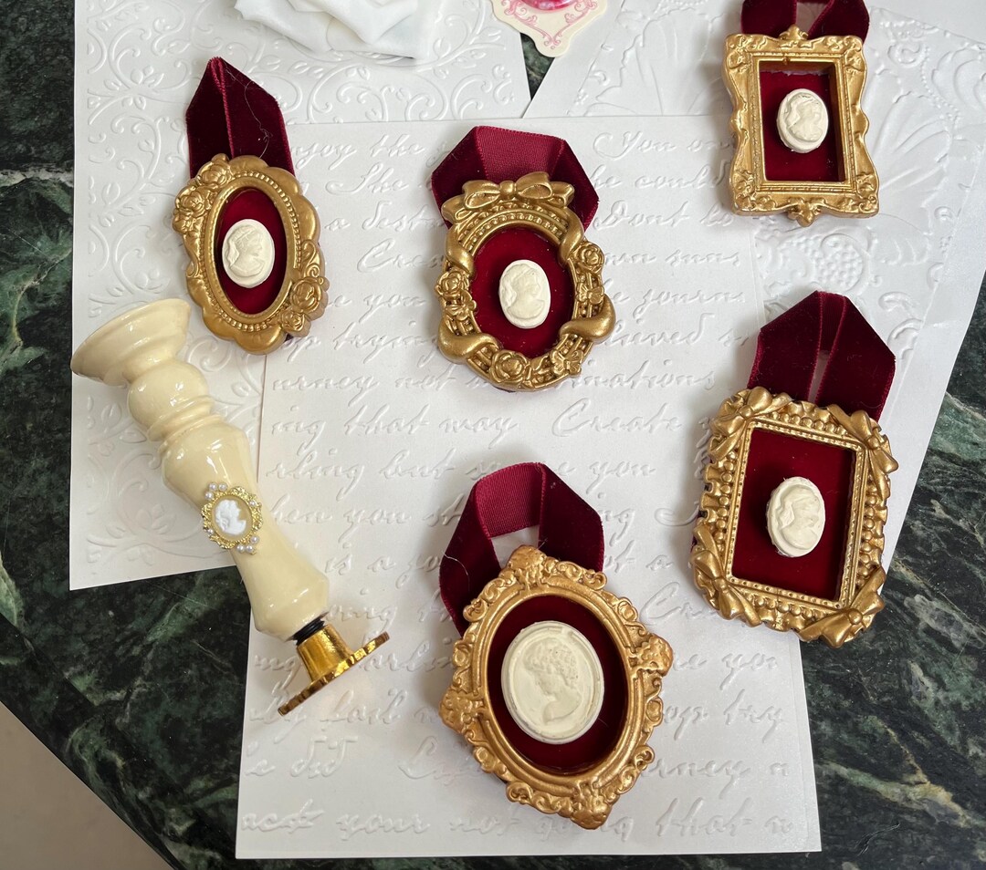 Victorian Antique Grand Tour Bridgerton Inspired Mini Cameo Ornaments ...