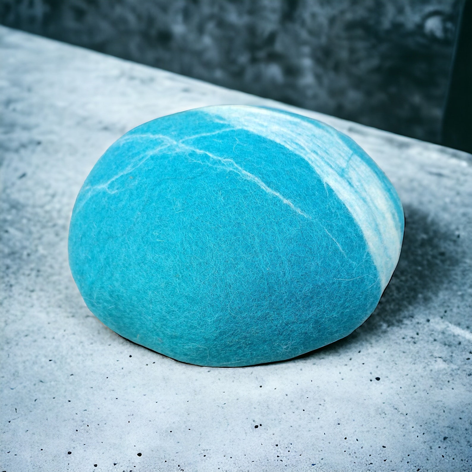 Felt Wool Stone, Colored Wool Pillows, Natural Felted Wool, Ottoman ...