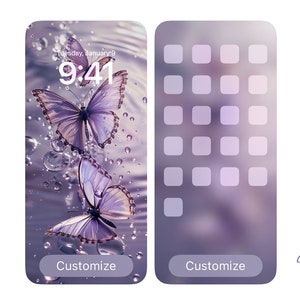 Purple Butterfly Phone Wallpapers | Set of 3 | Gorgeous Design | High ...