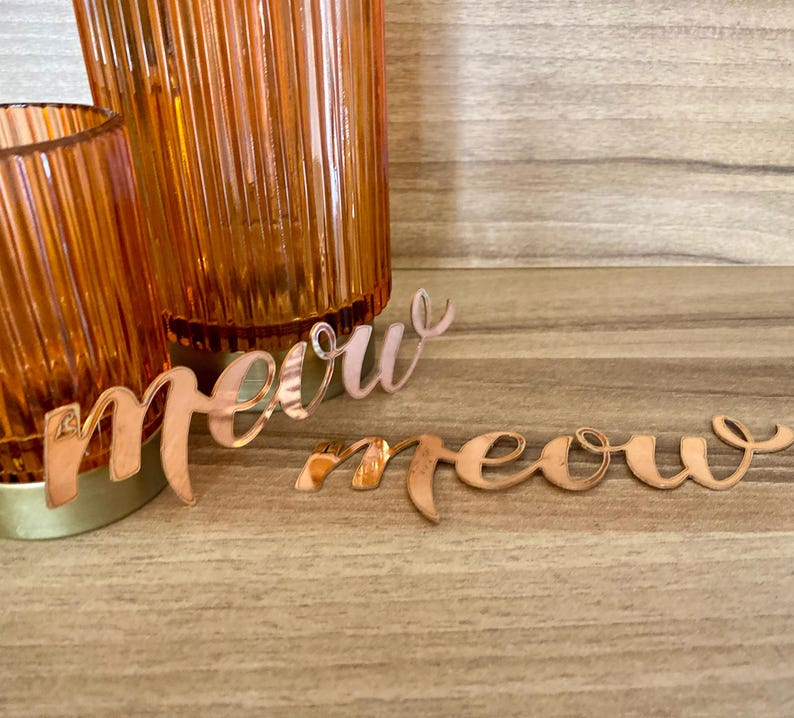 Lettering "meow" - Etsy