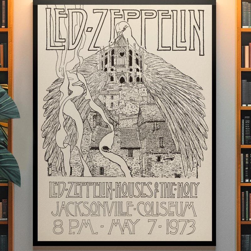 Led Zeppelin Concert Poster - Etsy