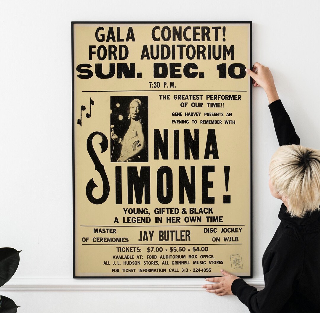 Jazz Concert Poster – Vintage 1960s Jazz Music Festival Wall Art - Jazz ...