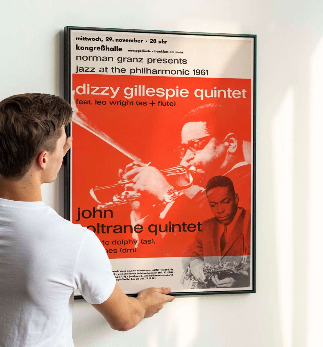 Vintage Retro Jazz Icons of the 1960s Jazz Concert Poster FRAMED and ...