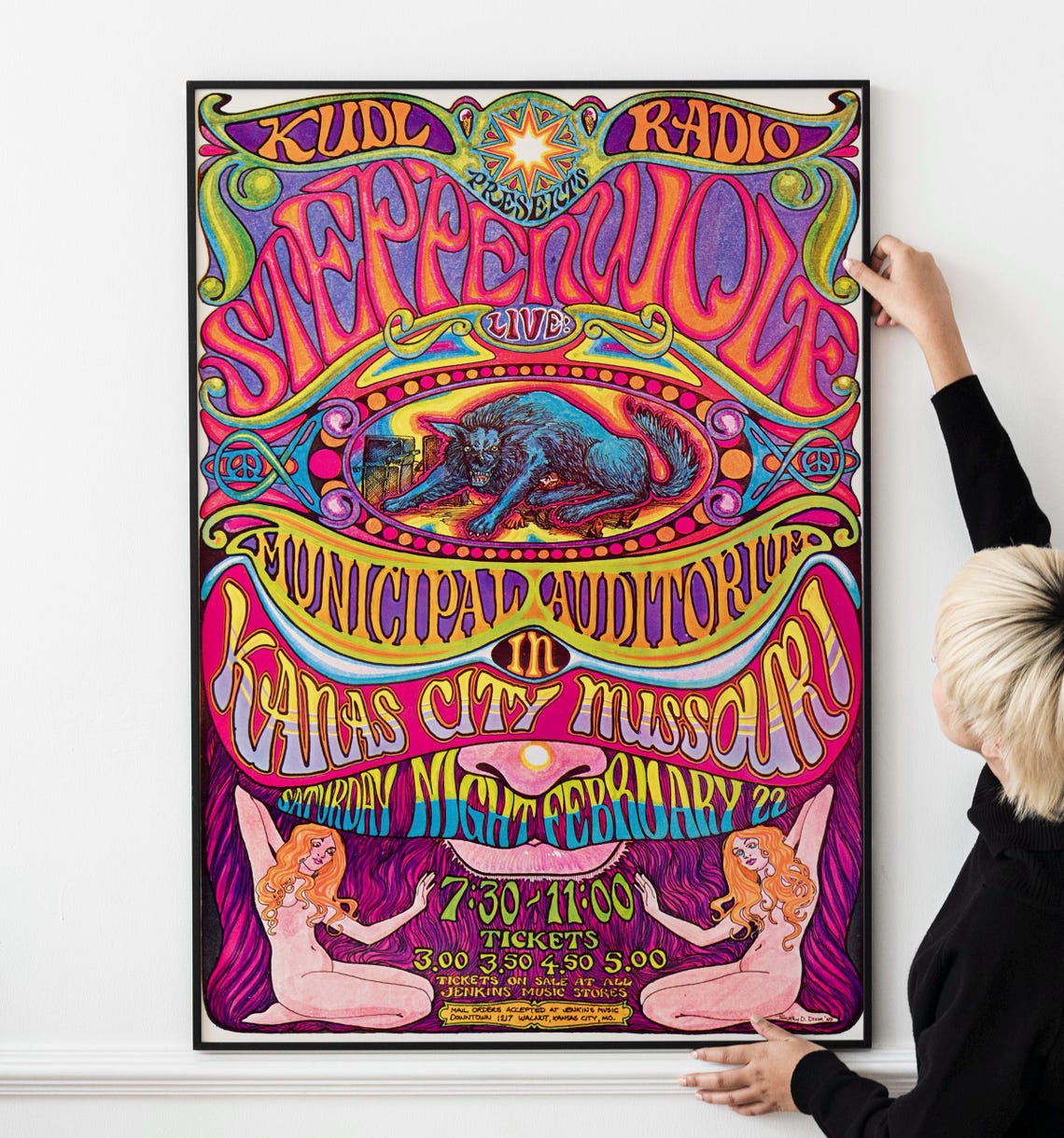Retro 60s Rock Festival Poster – Vintage Music Wall Art, Classic ...