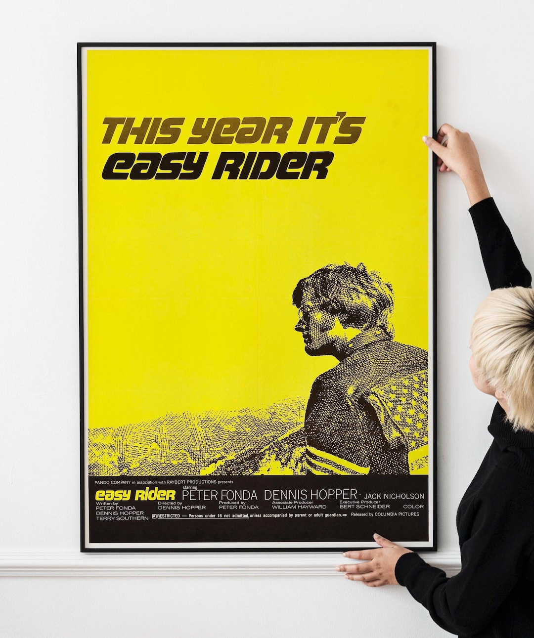 60s Retro Cinema Poster, Vintage Hollywood Art, Movie Poster, Classic ...