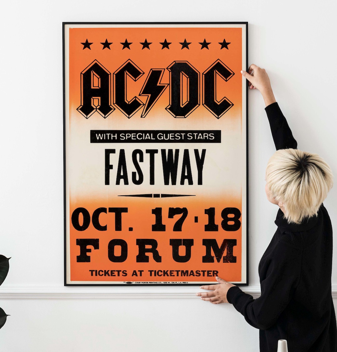 Classic Heavy Metal Rock Concert Poster - 1980s Metal Music Memorabilia ...