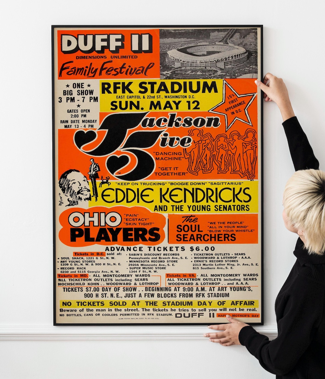 4 Vintage Motown Funk Music Poster – 70s and 80s Soul, Disco, R&B ...