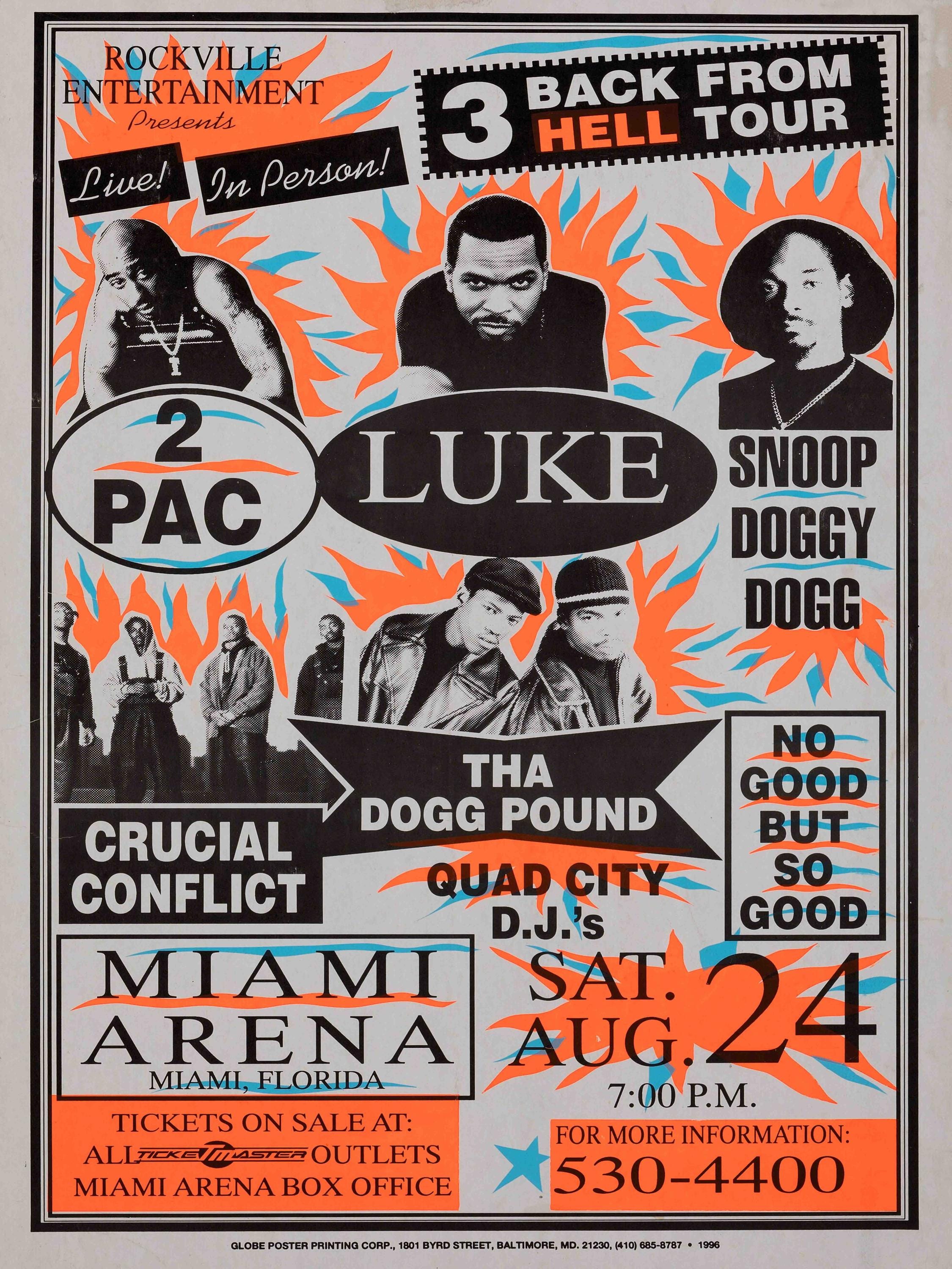 4x Classic Vintage Hip Hop Rap Concert Posters – Concert Art Print ...